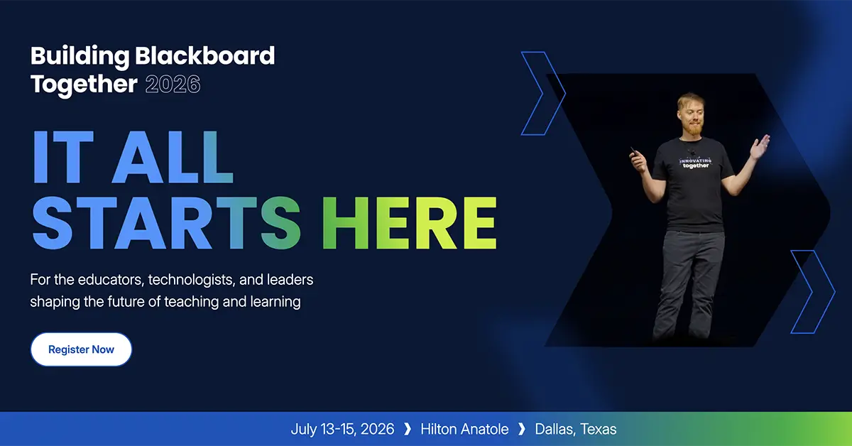 Building Blackboard Together | A New User Conference